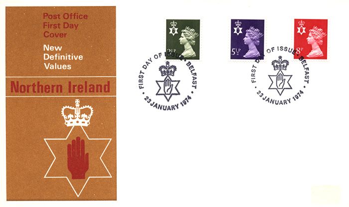 Northern Ireland 3 1/2p, 5 1/2p, 8p