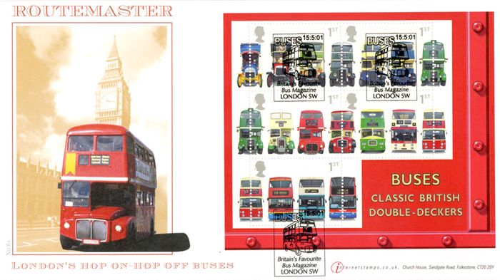 Double Decker Buses: Miniature Sheet