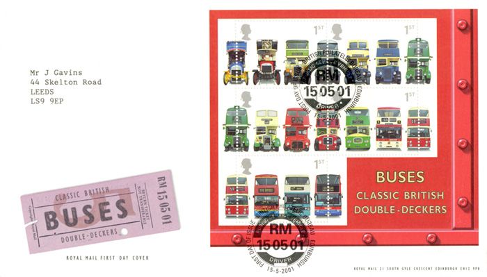 Double Decker Buses: Miniature Sheet