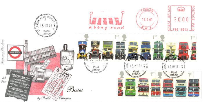 Double Decker Buses: Stamps