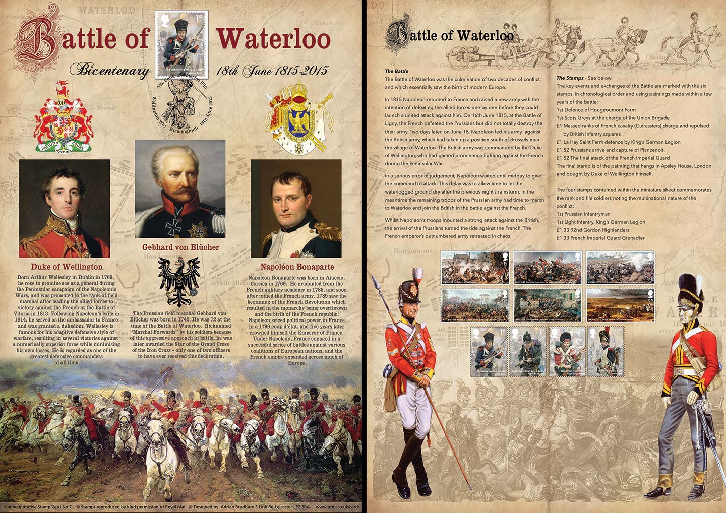 Battle of Waterloo: Miniature Sheet