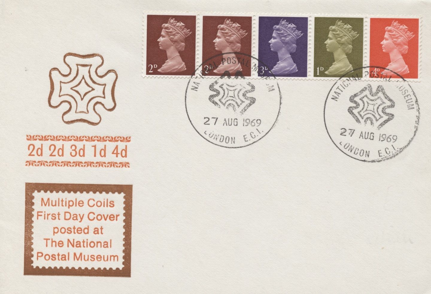 Machins: 1s Se-tenant Stamp Coil